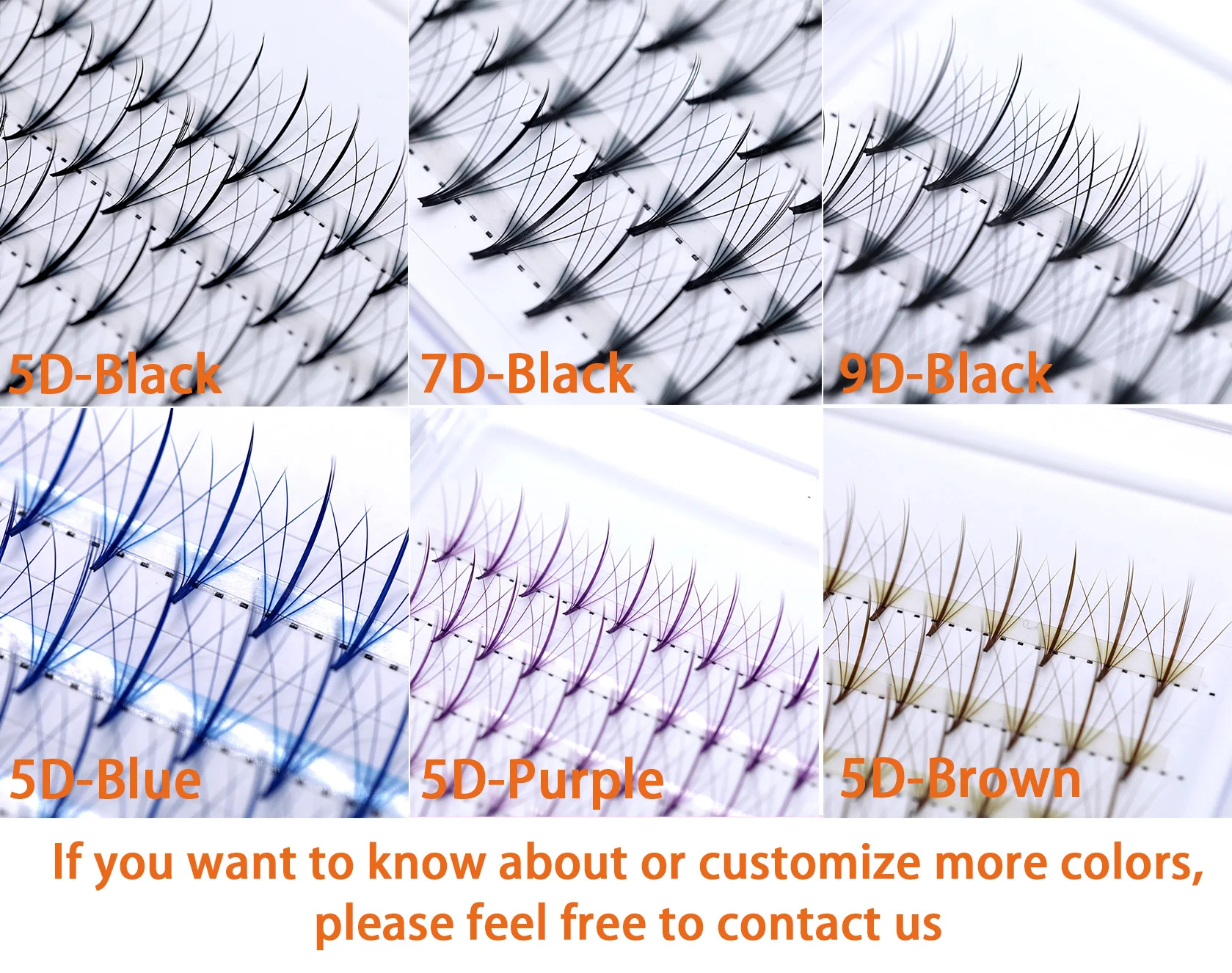 5d 7d 9d Ultra Speed Wispy Premade Lashes 0.07mm Premade Spike Fans ...