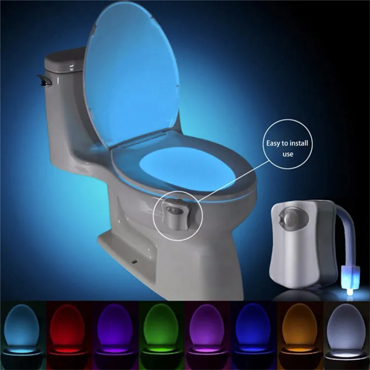 Smart LED Motion Sensor Night Lamp for Bathroom Decor