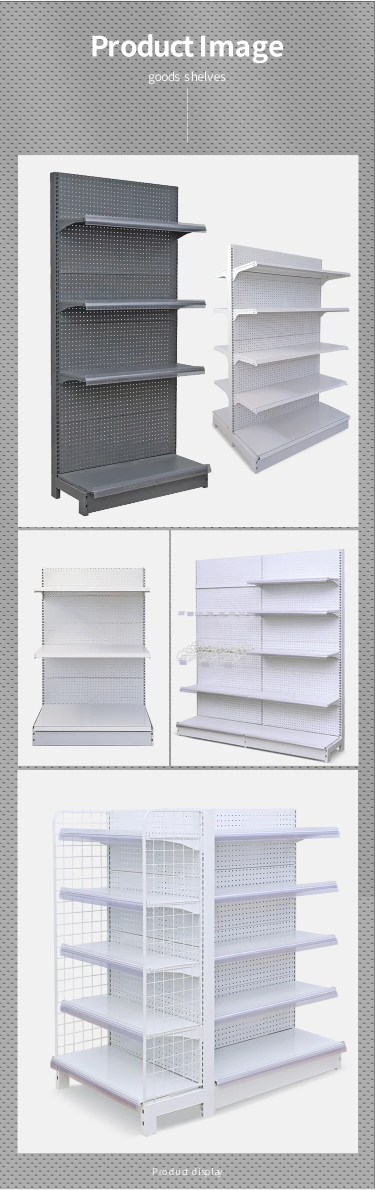 Single Sided Gondola Shelving - Durable & Versatile Racks