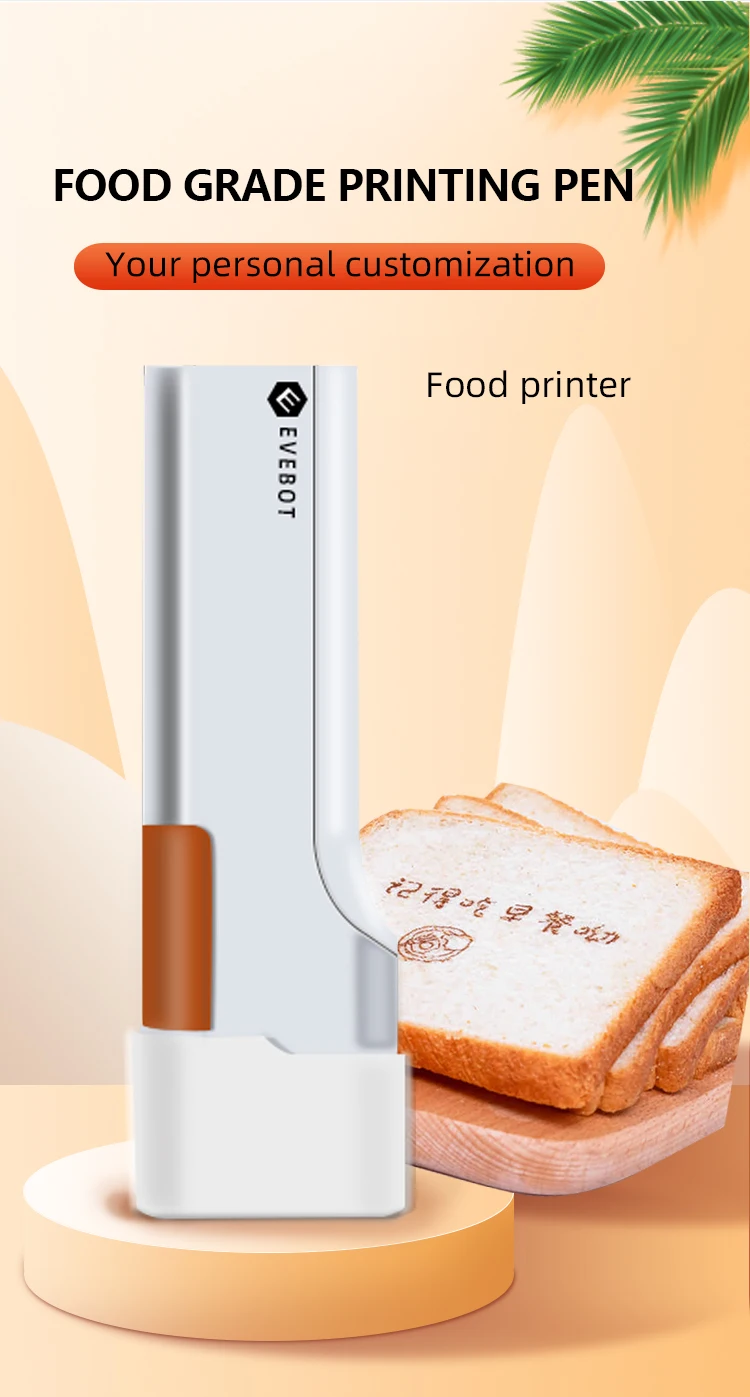 Evebot Printpen Diy Automatic Food Printer Portable Inkjet Machine For ...