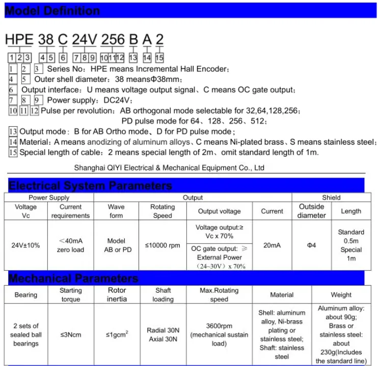 38mm Angle Position Sensor Incremental Encoder 512ppr Voltage Output ...