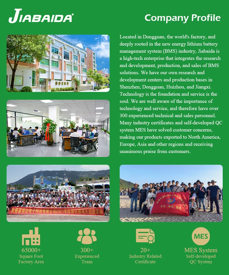 Jiabaida Lithium Battery Management System Bms Lifepo4 8s 24v For ...