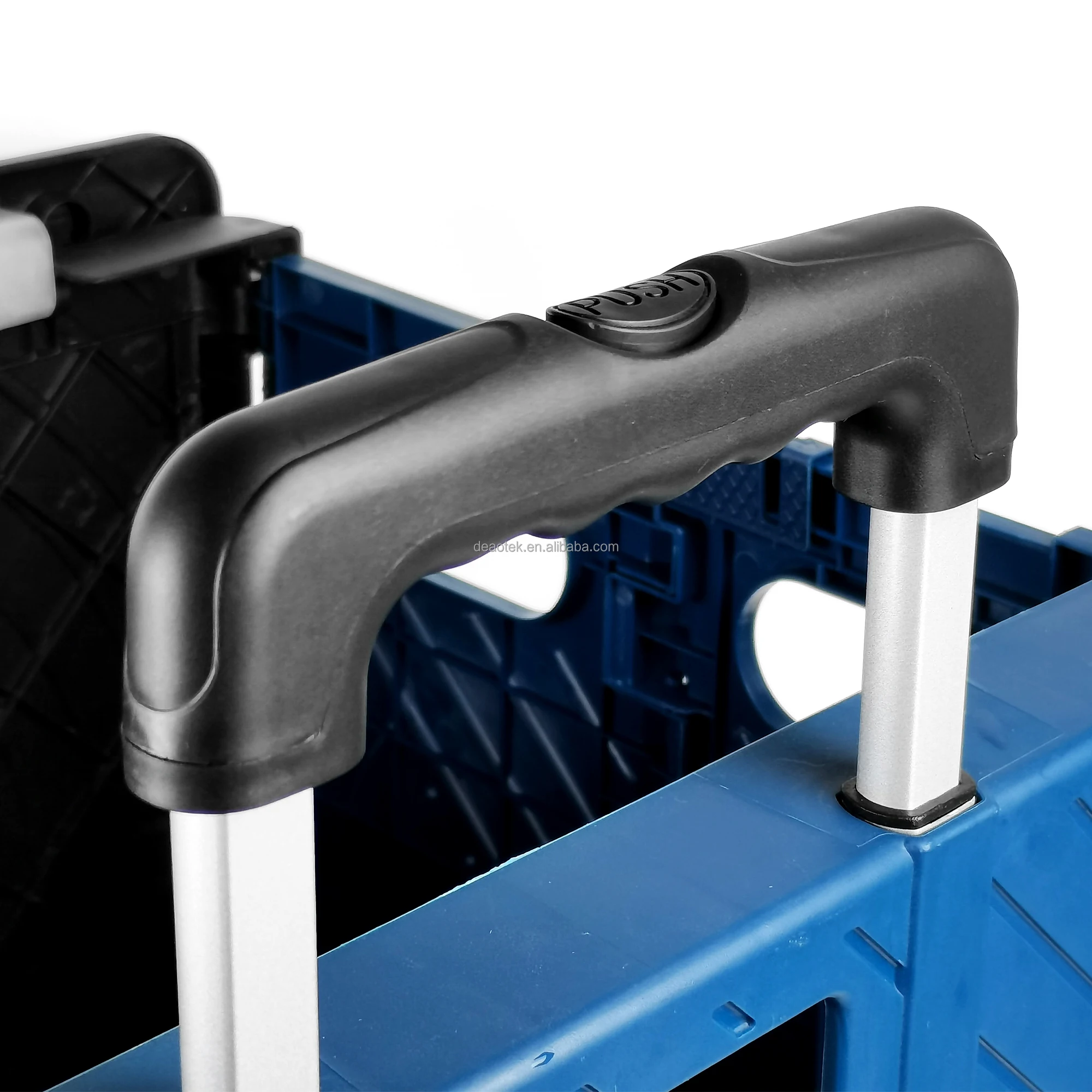 2024 New Model Design 4-wheels Cart Foldable Trolley With Sliding Lids ...