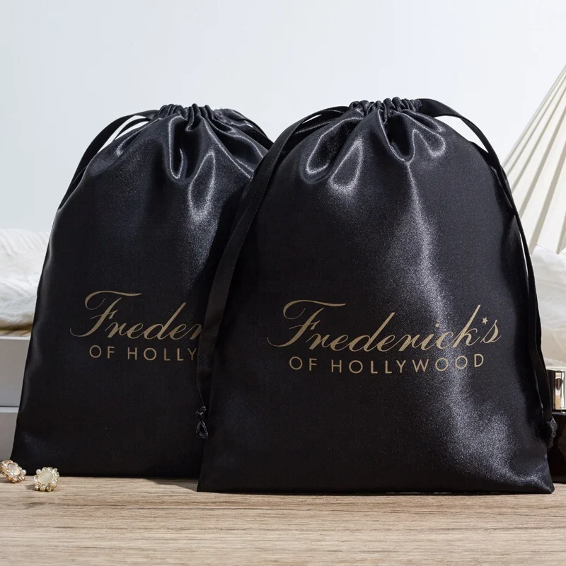 Custom Printed Large Silk Drawstring Bag Silk Bag For Hair - Buy ...