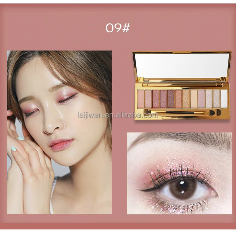12 Color Flash Eyeshadow Palette Private Label Eye Shadow Pallet Makeup ...