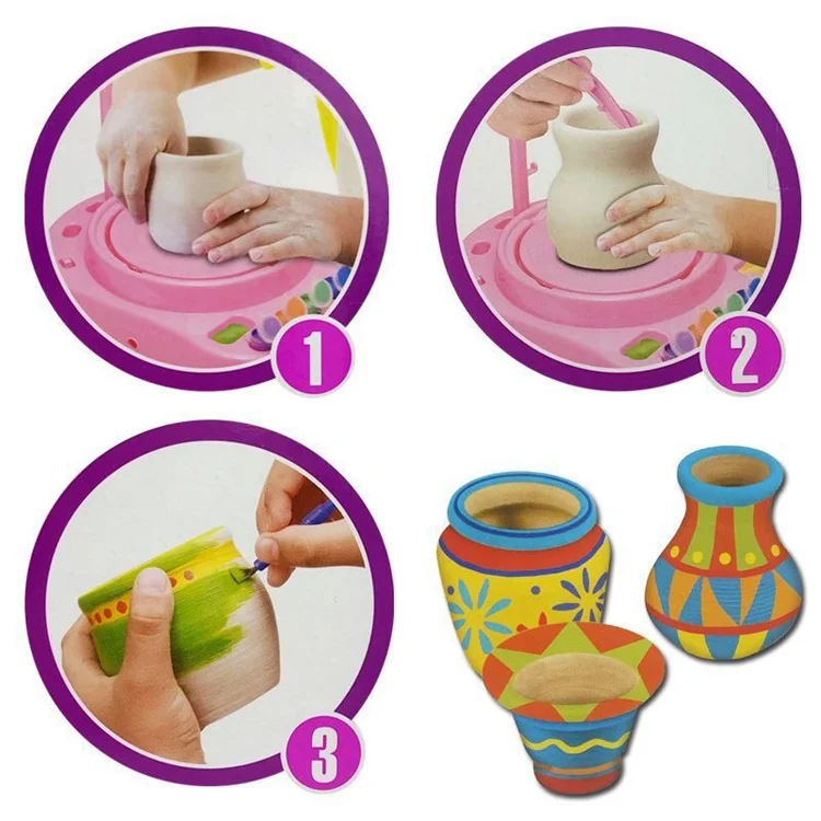 DIY Pottery Studio Kids Pottery Wheel Kit - Educational Fun