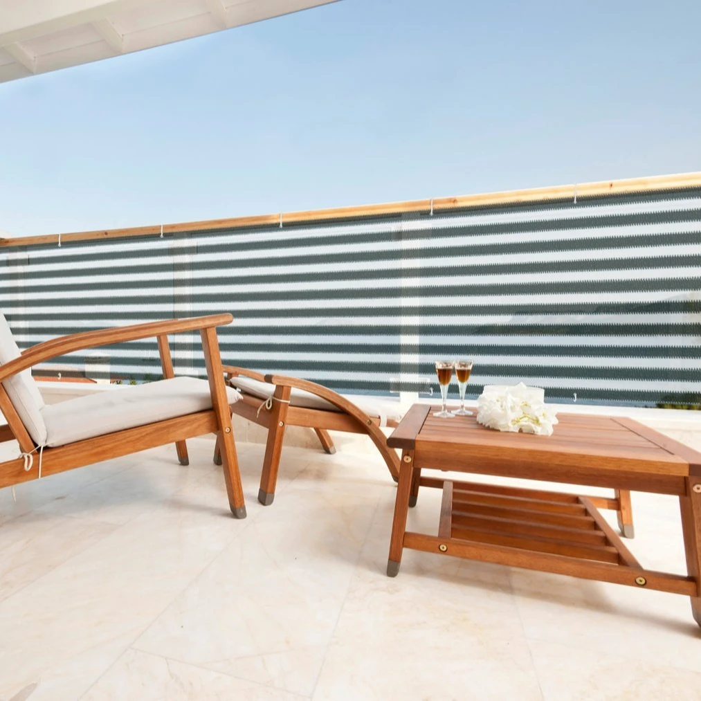 Uv Treated Hdpe Balcony Wind Protection Screen Fences Sun Shade Cloth ...