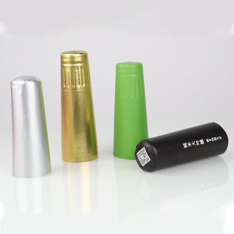 Customize Pvc Aluminum Foil Heat Shrink Caps Seal for Champagne Wine ...