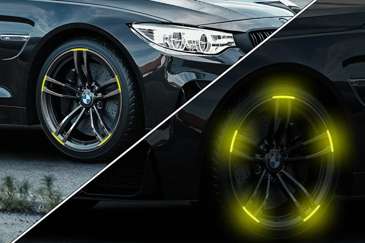 20 Pcs/set Universal Night Safety Warning Car Stickers Reflective Car ...