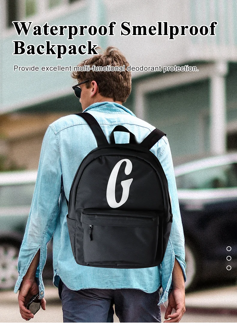 Custom Logo Travel Anti Theft Carbon Lined Stash Odor Proof Smell Proof ...