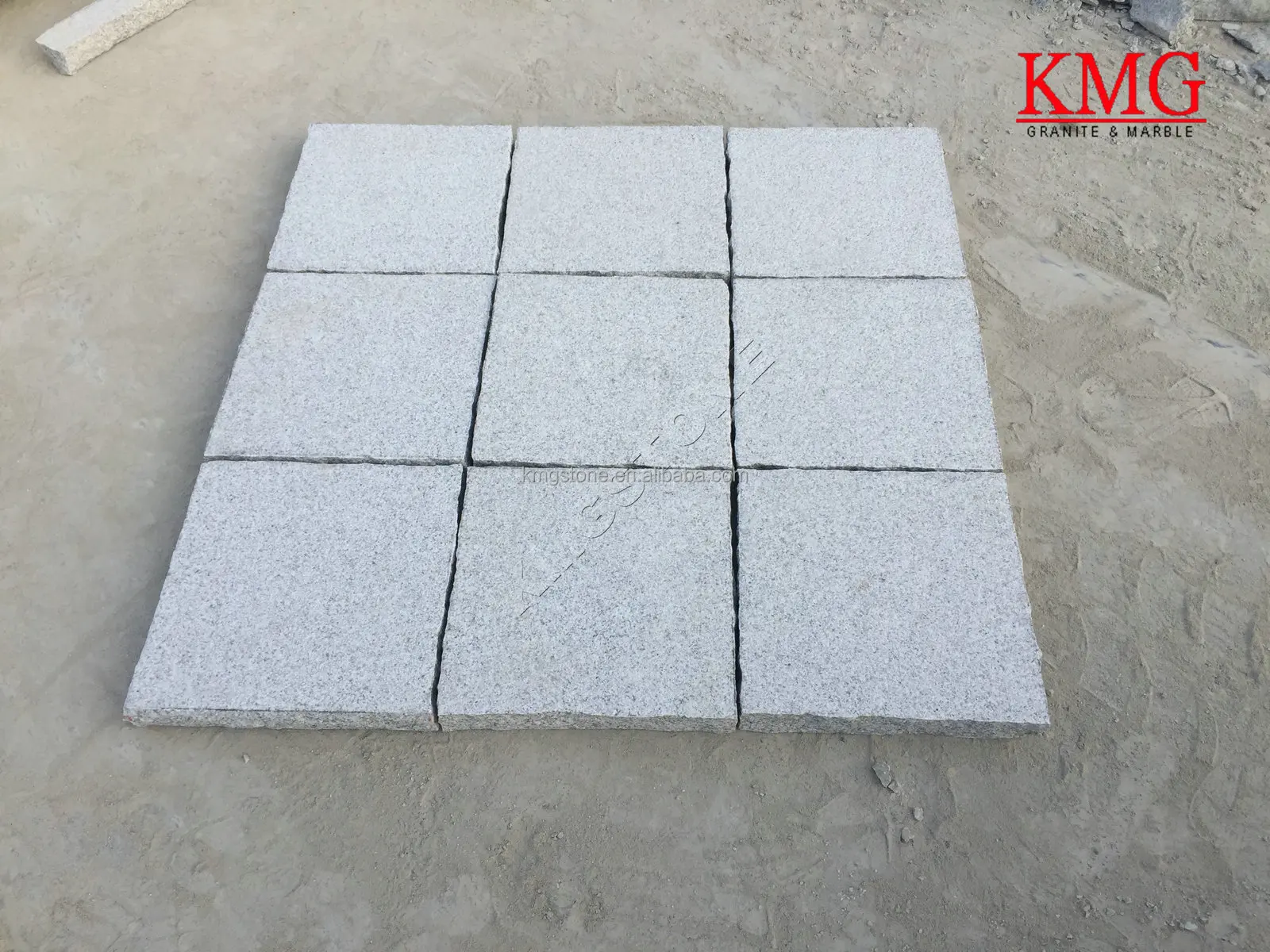 Natural Grey Granite Veneer Curbstone Paving Stone For Outdoor Use ...