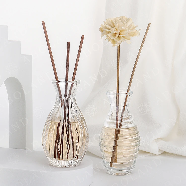 Shiny Diffuser Jar Home Decoration Diffuser Bottle Glass Custom Glass ...