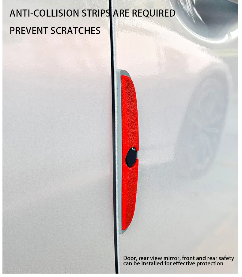 Factory Custom Logo 4 Pcs Car Door Anti Scratch Protection Strips Rear ...