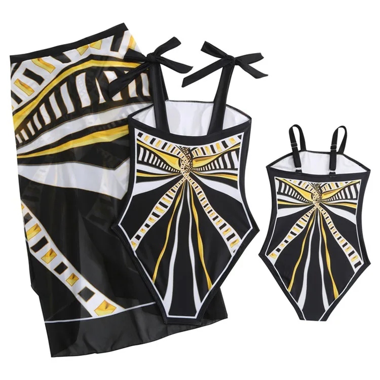 Mother And Daughter Bikini Set Animal Print Swimsuit Bodycon Swimsuit ...