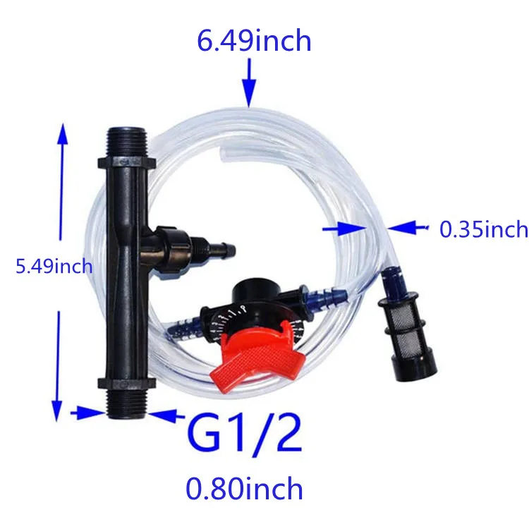 Drip Irrigation System Kit with Venturi Fertilizer Injector