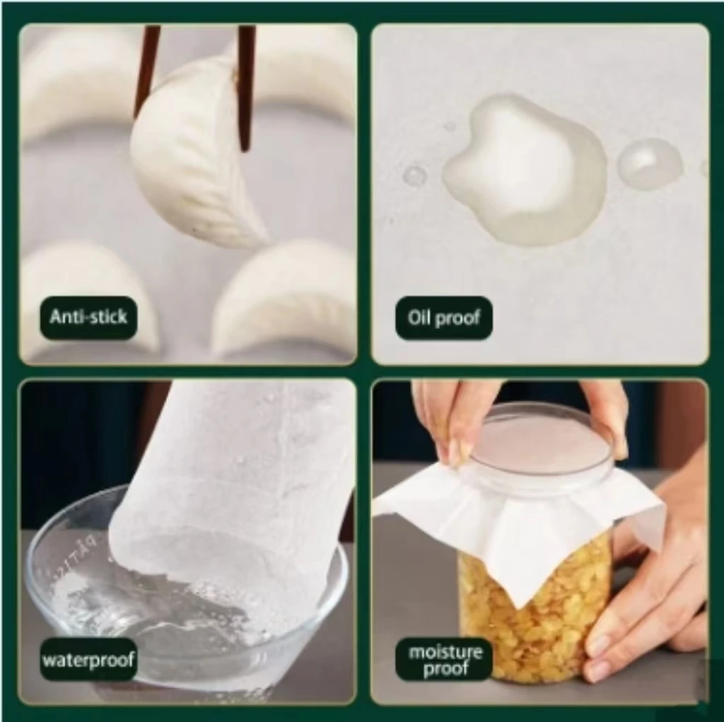 High Temperature Parchment Paper Sheets Square BBQ Disposable Cake Oven ...