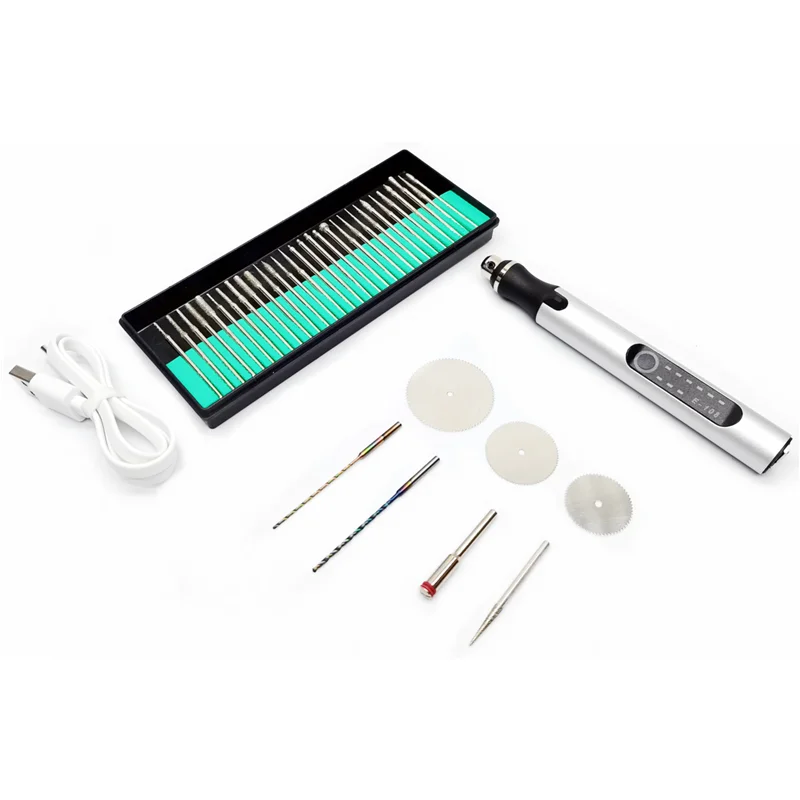 USB Rechargeable Electric Grinder - Mini DIY Tool E108 38PC