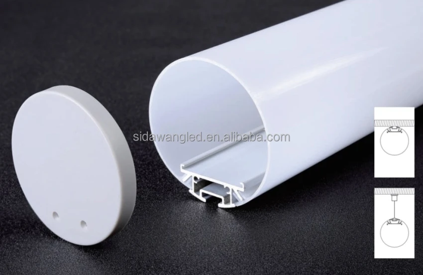 SDW6060 Round LED Aluminum Profile Pipe Tube Dia30/60mm