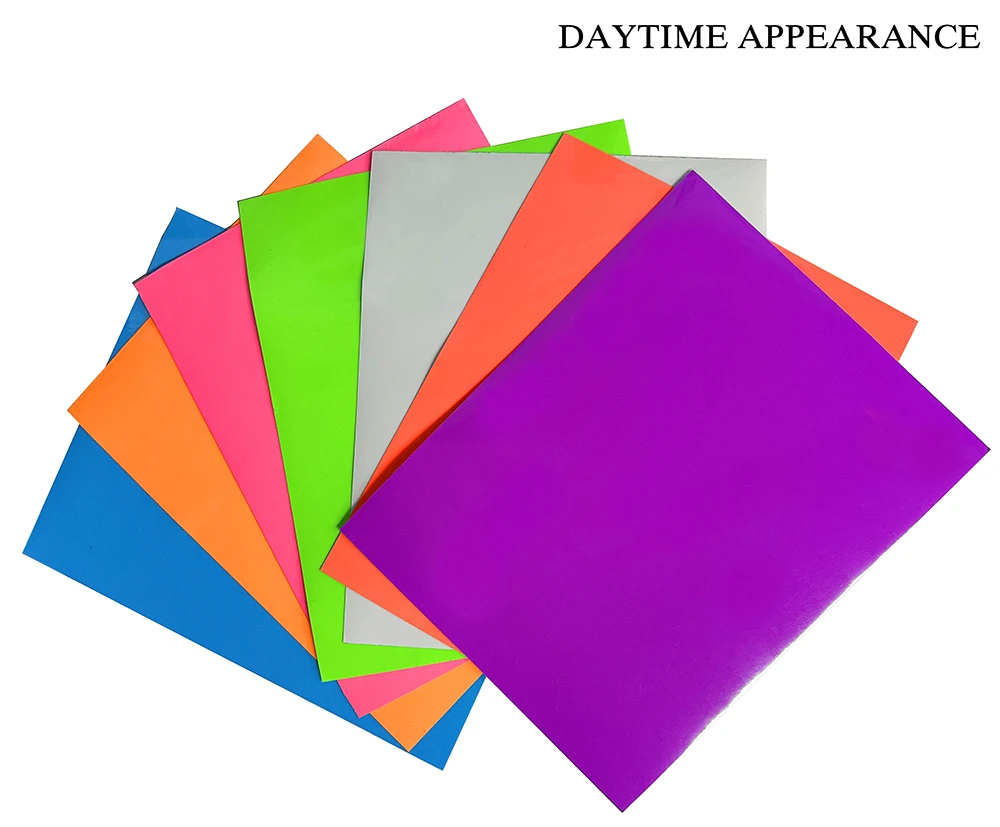 Junting Printable Uv Reactive Green Pvc Wall Sticker, Glow & Reflective ...