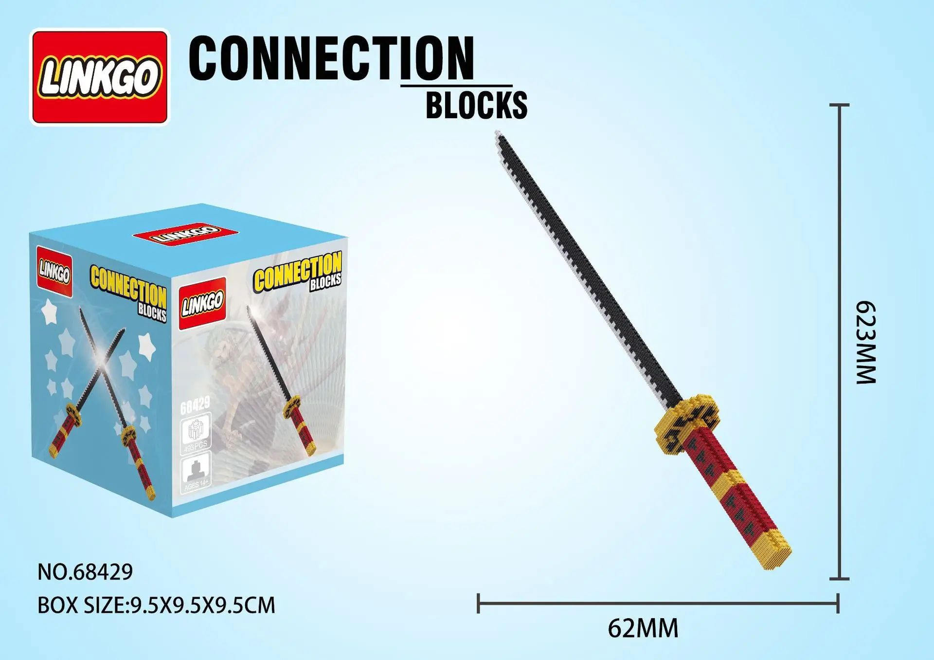 Compatible With Legos One Pieces Zoro Sword Small Particle Assembly ...