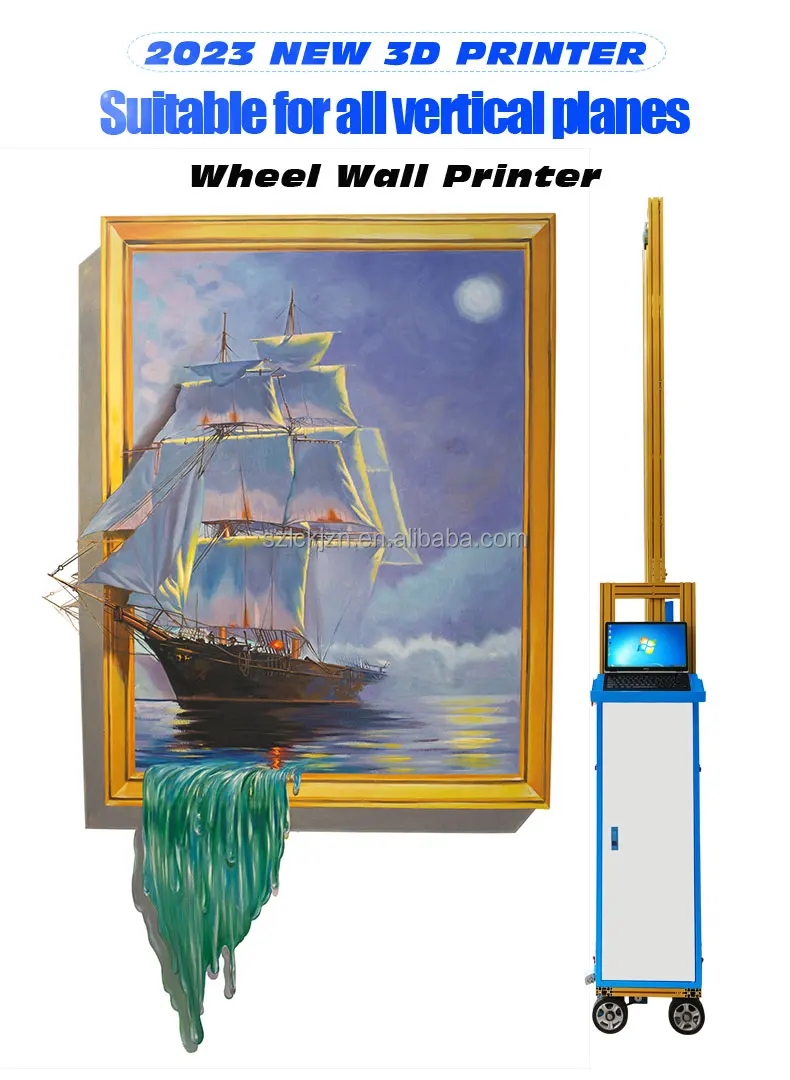 LC-A2 Wheeled Wall Printer - Intelligent 3D Mural Machine