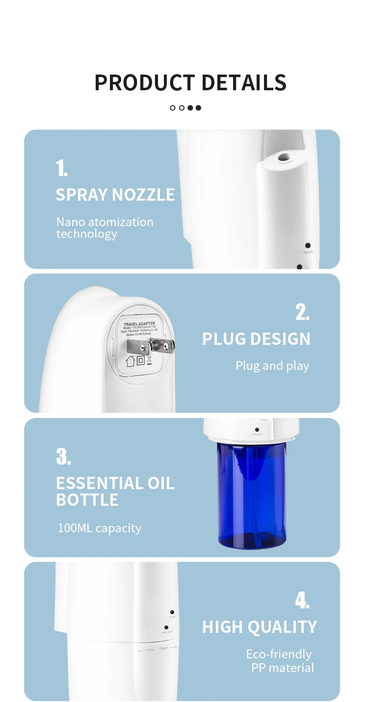 SCENTA Luxury Electric Waterless Aroma Diffuser - Scent Diffuser