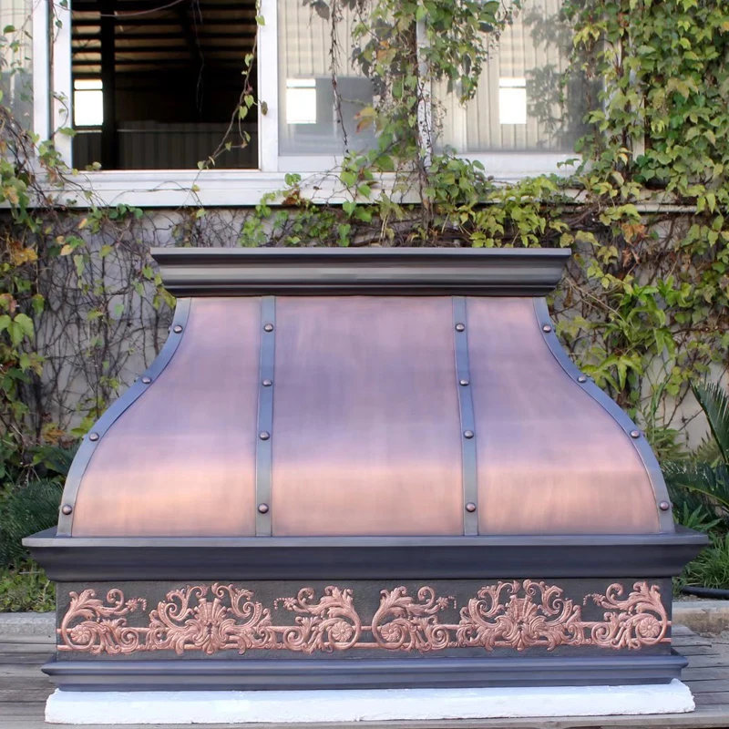 Wall Mounted Copper Range Hoods - Customizable Luxury