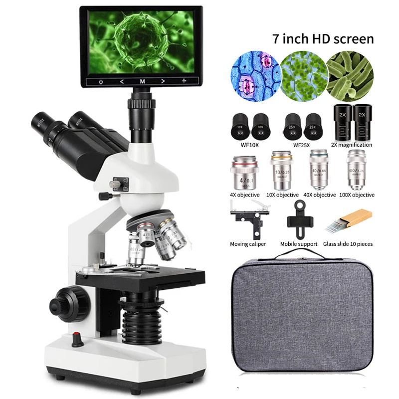 5000x Professional Laboratory Compound Optics Trinocular Microscope ...