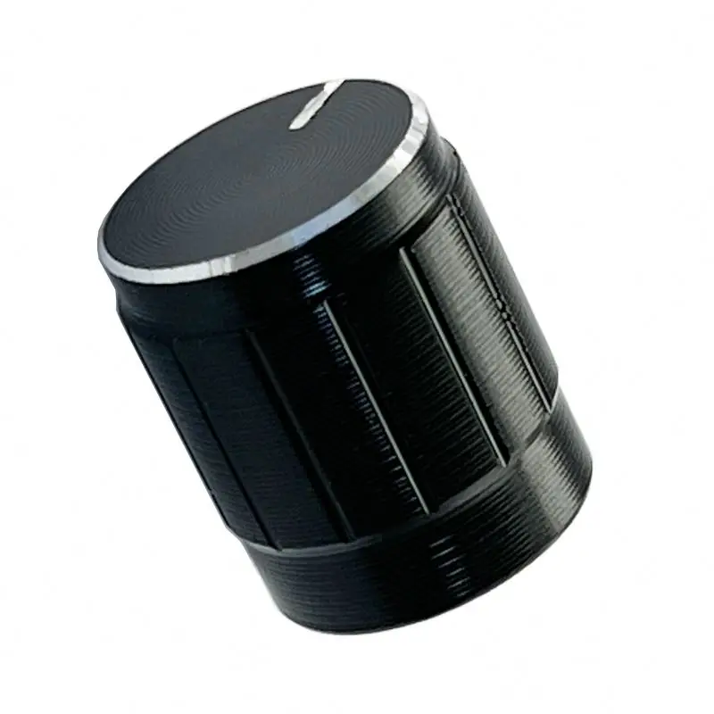 Aluminum Shift Knob Potentiometer Knobs Cap 15x17mm Black Dright Side ...