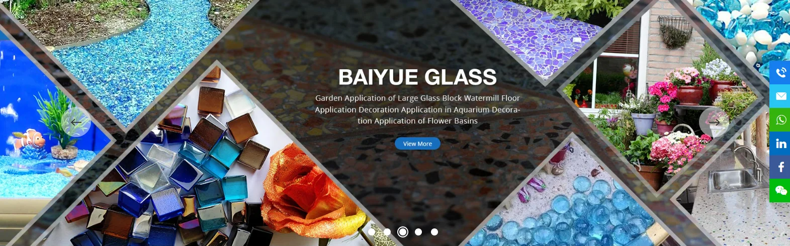 Water Filter Media Fiber Filter Media Pool Filter Ball Crystal Glass ...