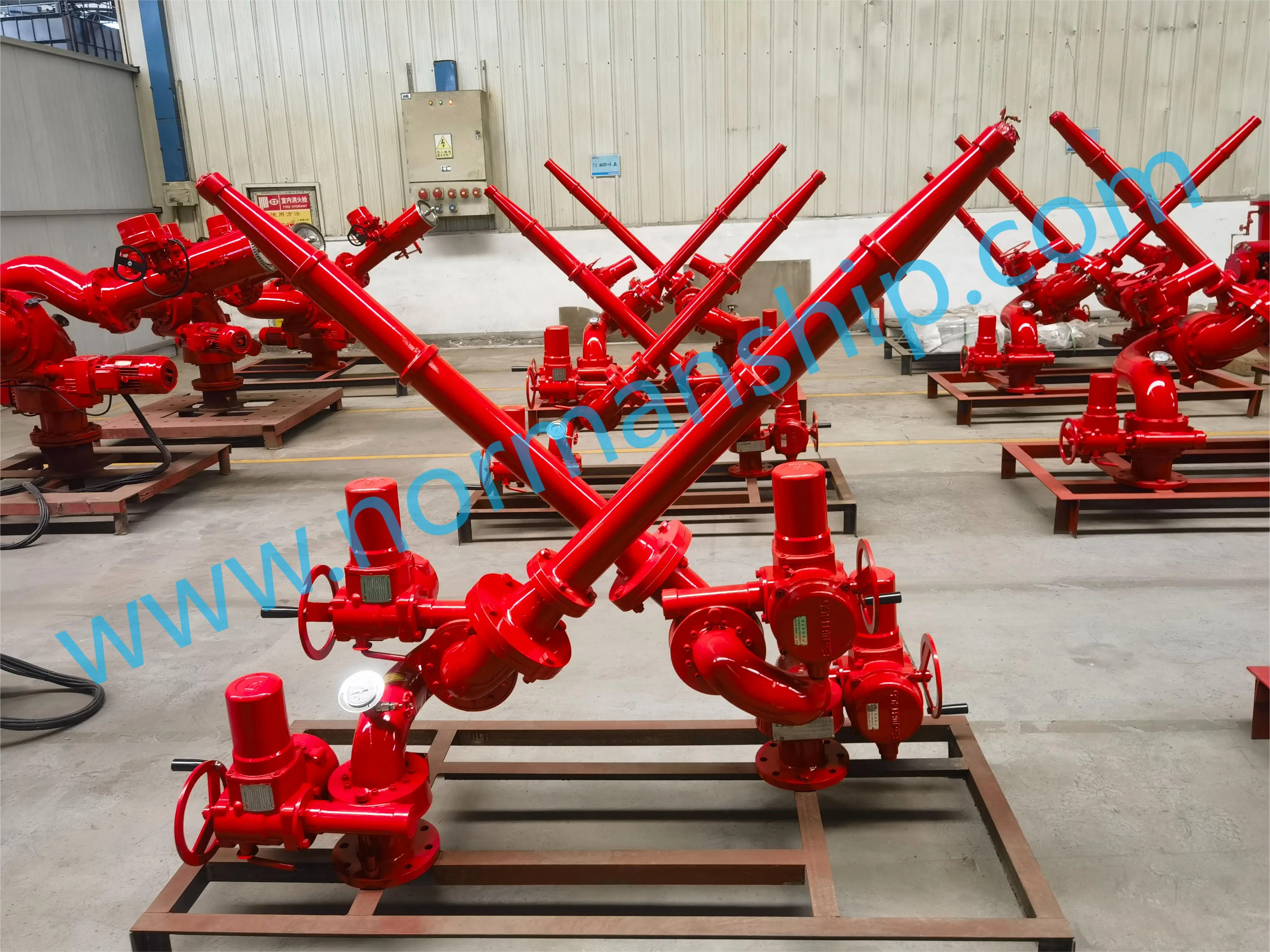 Handwheel Type Column Fog Fire Monitor Marine Fi-fi System - Buy Fire ...