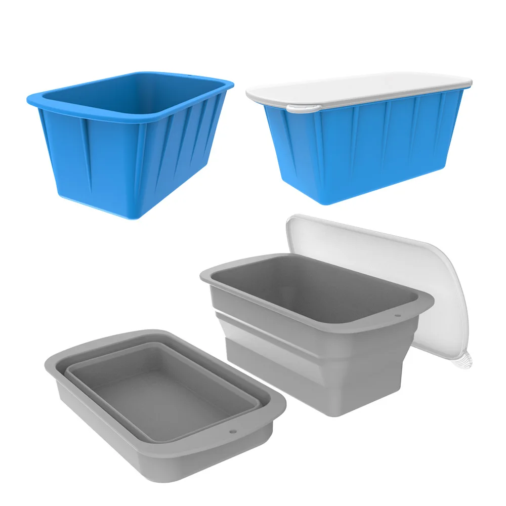 Foldable Extra Large Rectangular Ice Bath Moulds Ice Block Mold Molde ...