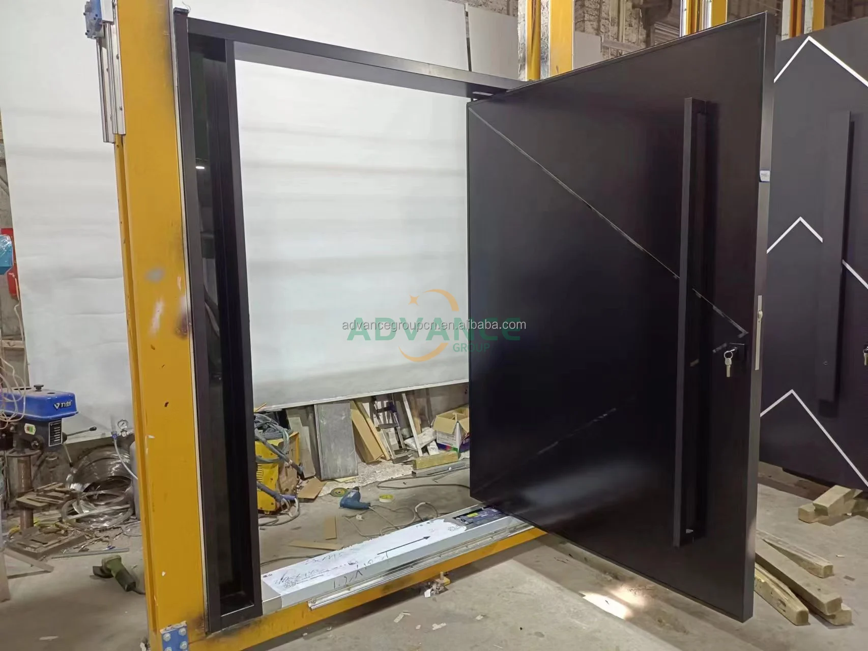 Contemporary Mid Century Modern Doors with Frosted Glass