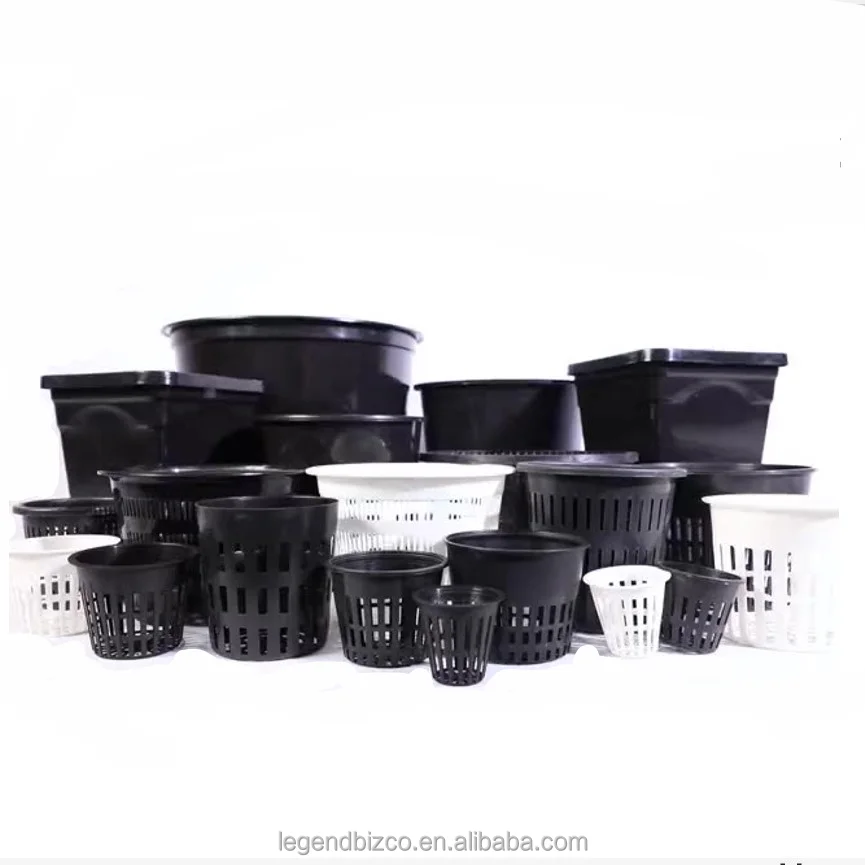Multi Size Plastic Hydroponics Nursery Cups for Water Planting