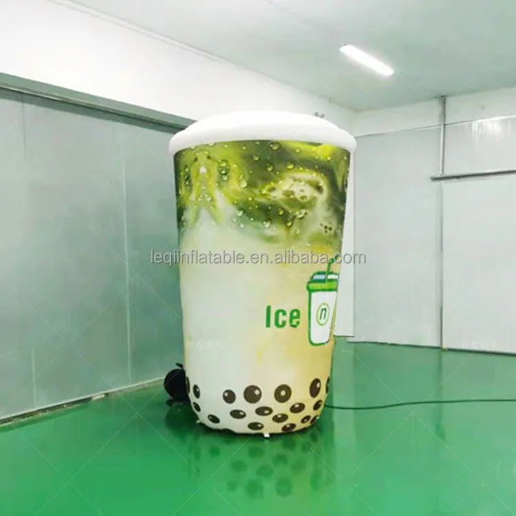 Customized Giant Inflatable Milktea Coffee Cup Bottle Model For Outdoor ...