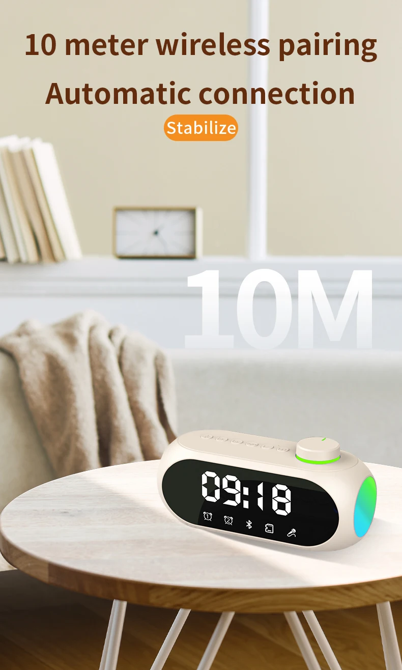 2025 Hot Selling Music Player LED Bluetooth Speaker with TF Card