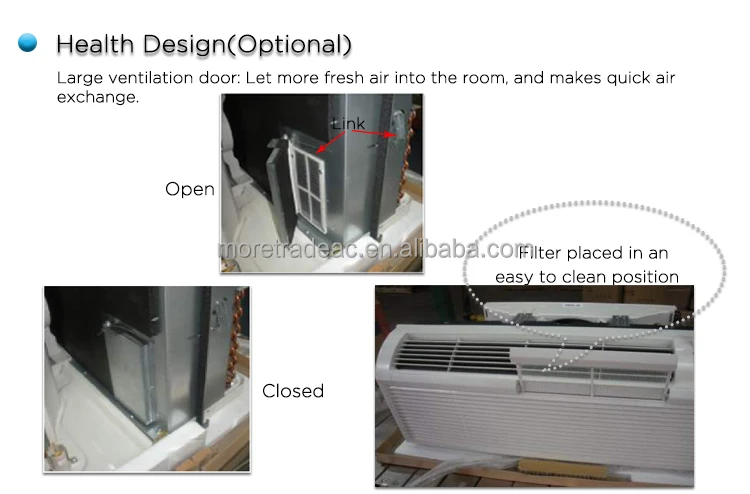 9000 Btu Inverter PTAC Air Conditioner - Efficient Heating & Cooling