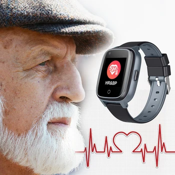 4g Smartwatch D32 Elderly People With Sos Emergency Call Heart Rate ...
