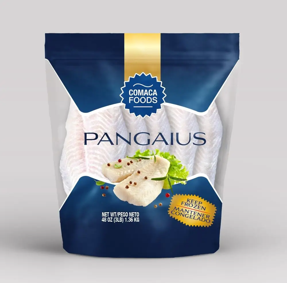 Fuxin Factory Custom Printed Frozen Dumplings Transparent Back Sealed ...