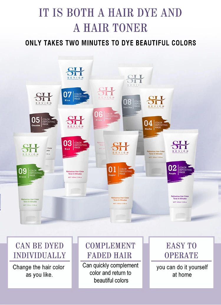 Diy 10 Colors Natural Hair Coloring Shampoo Mask No Damage Pure Hair ...