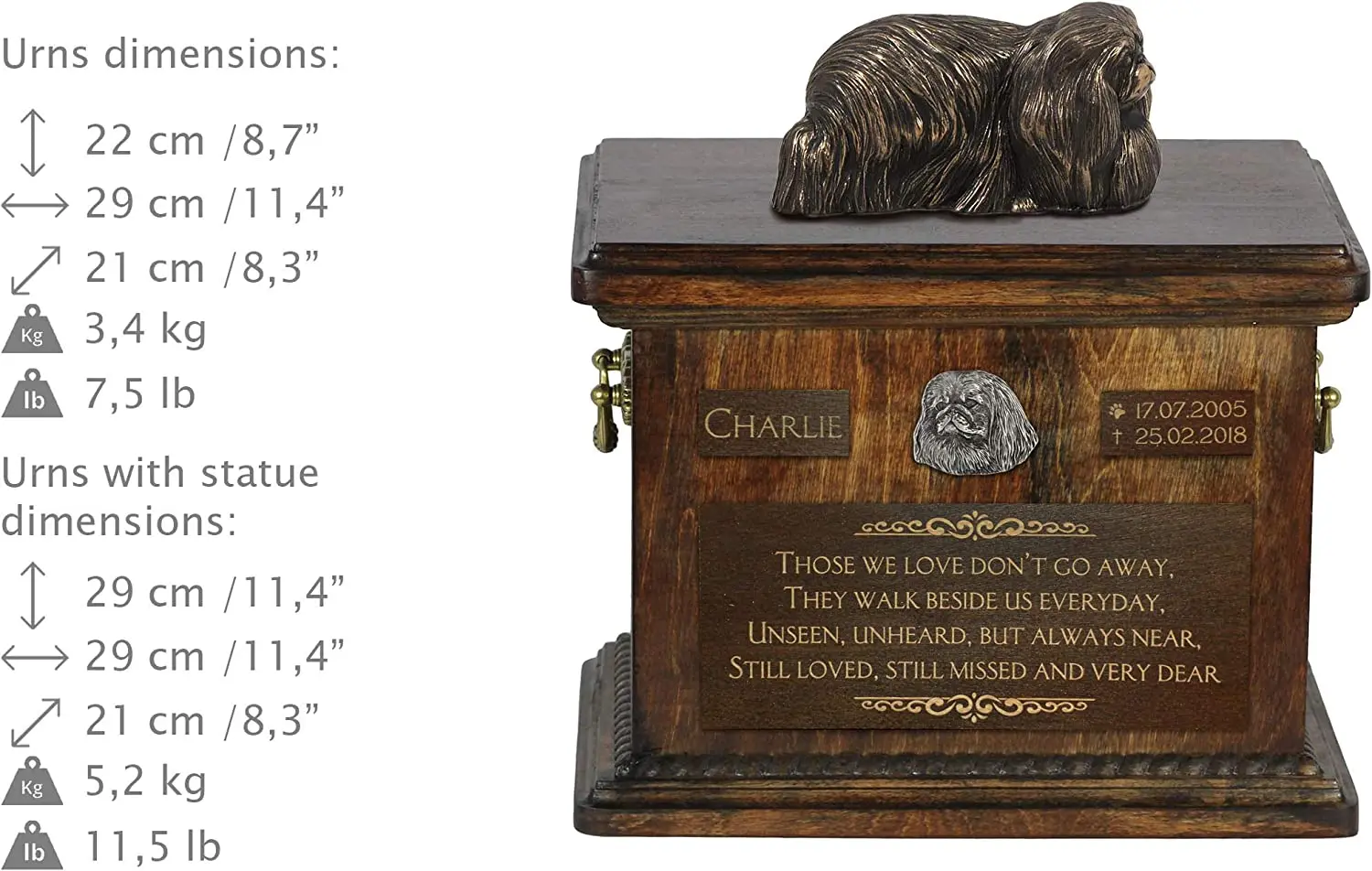 Hand Make Customizable Labrador Retriever Urn For Dog Ashes Memorial ...