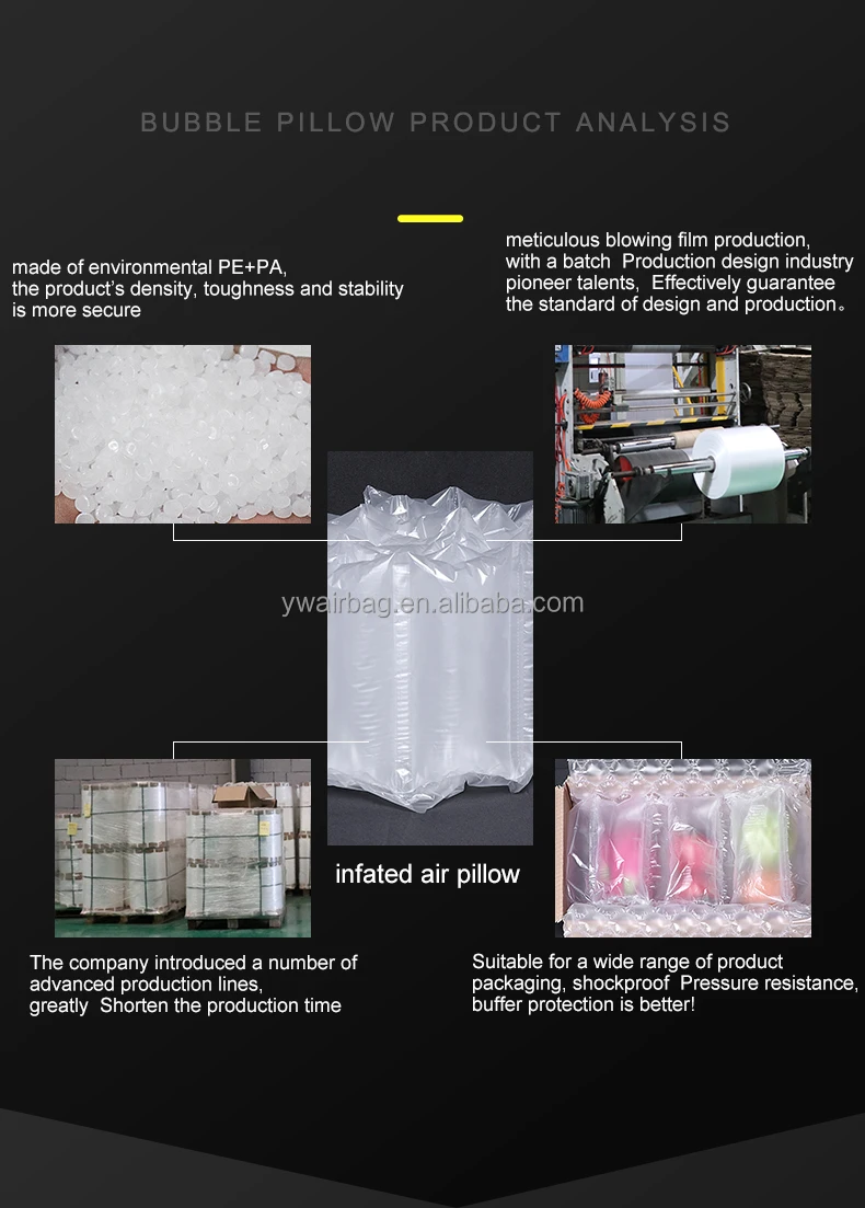 Recycled Logistics Packaging Box Filler - Inflatable Air Cushion Pillow Bag