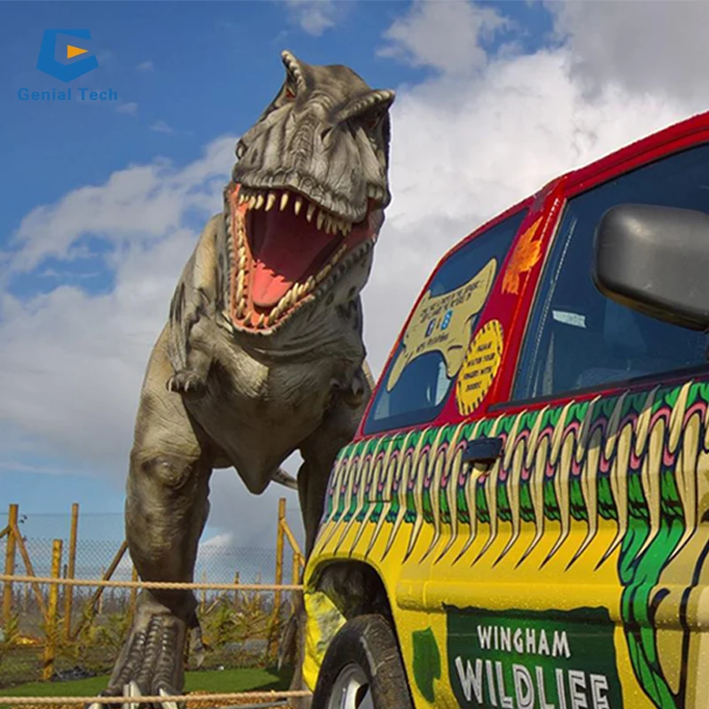 Original Size Dinosaur T-rex Animatronic Dinosaur Jurassic 15m Long ...