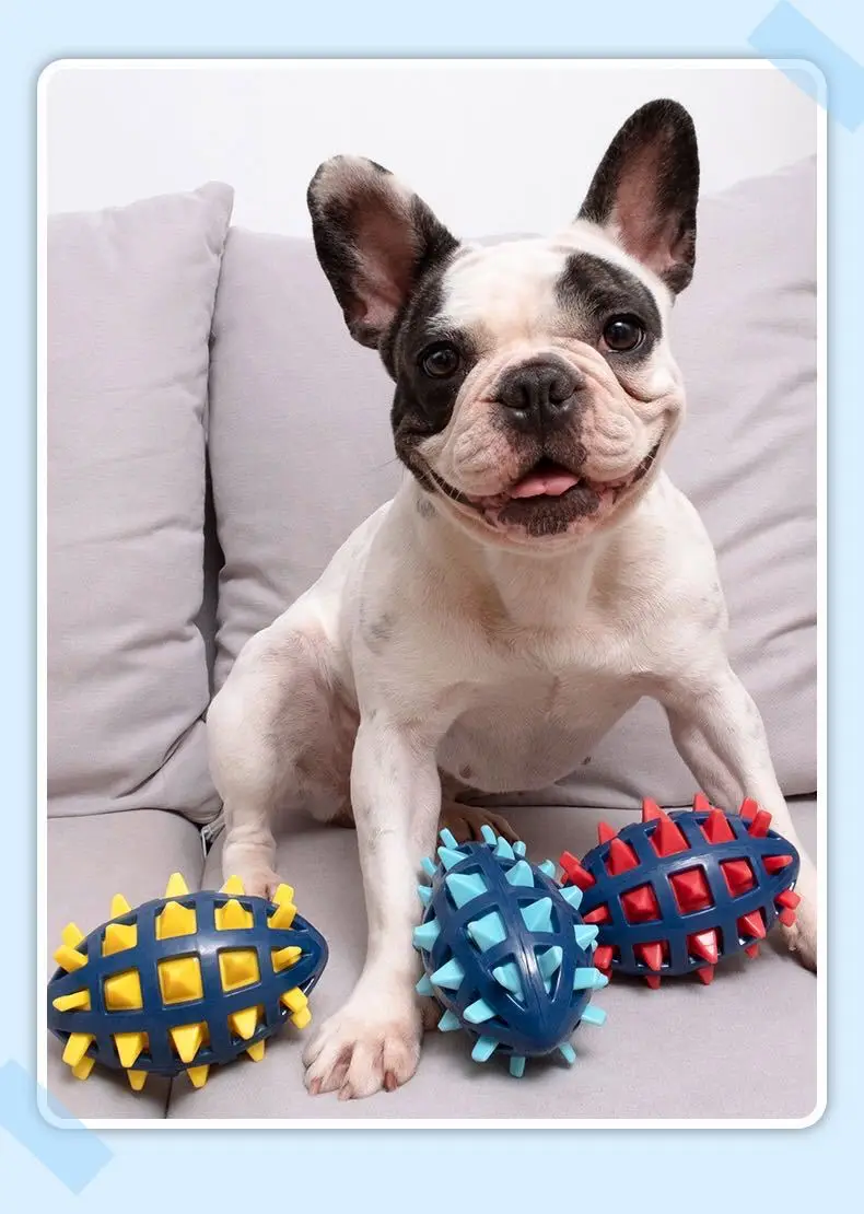 Manufacturer Wholesale Clean Teeth Chew Rugby Design Dog Tpr Toys - Buy ...
