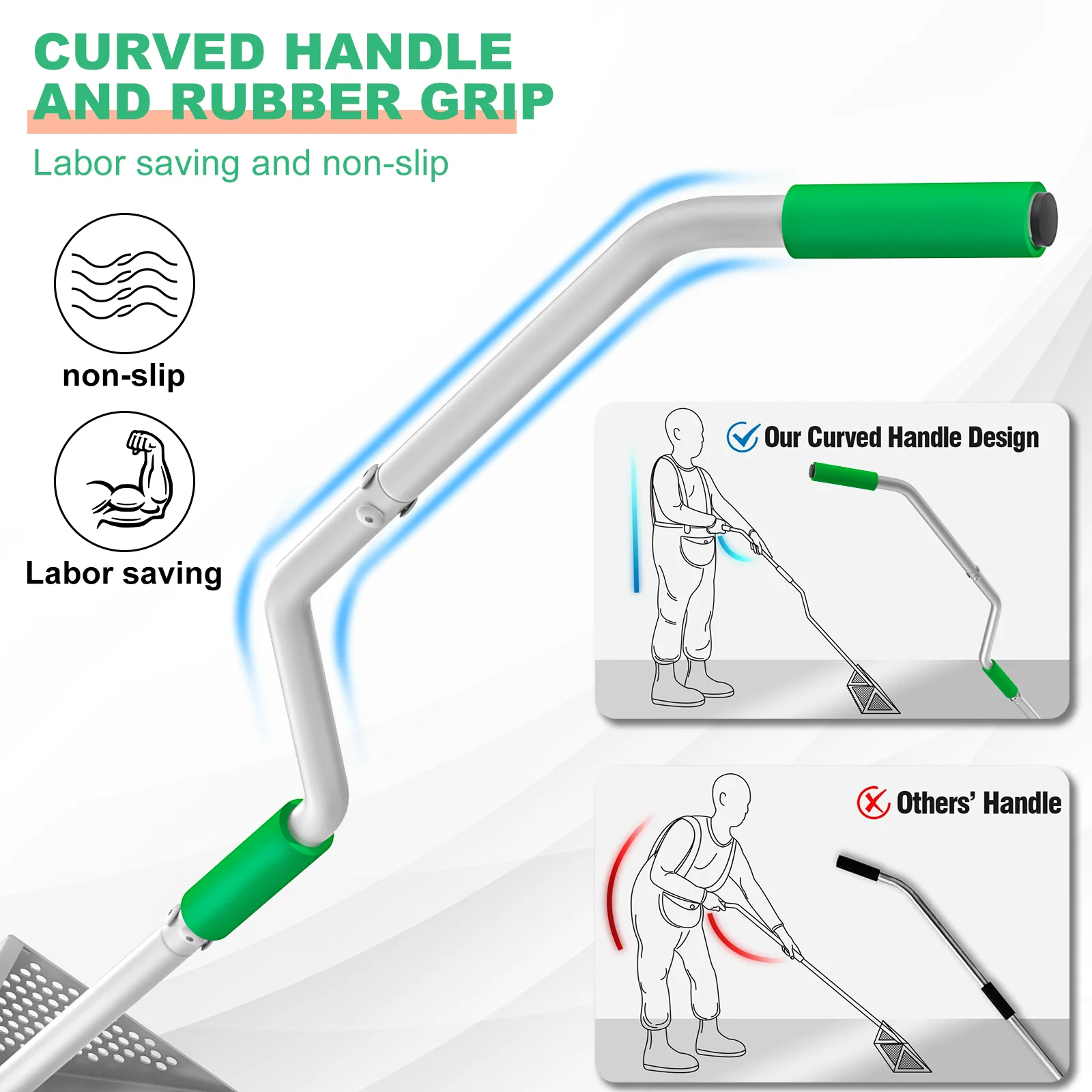 Vertak Heavy Duty Aluminum Material Sand Flea Rake Beach Harrow Sand ...