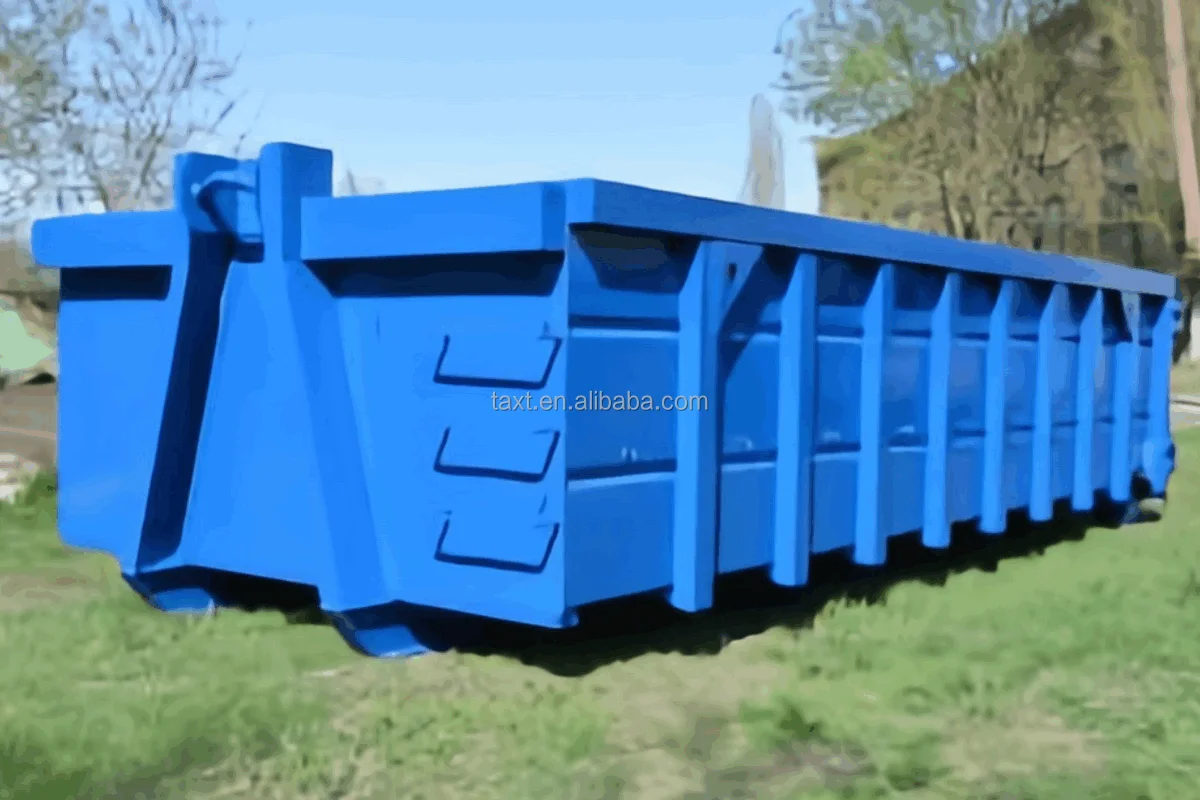 Outdoor Metal Skip Bin Roll Off Dumpster Industrial Mobile Scrap Metal ...