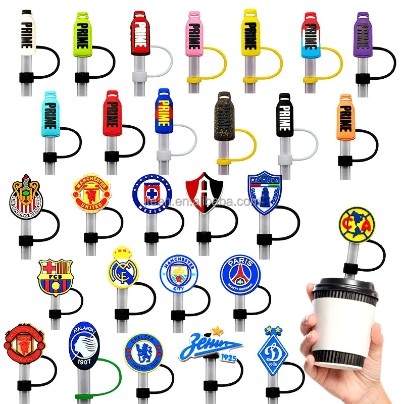 Jt 8mm Popular Straw Toppers Bulk Wholesale Nhl Hockey Team Sports Team ...