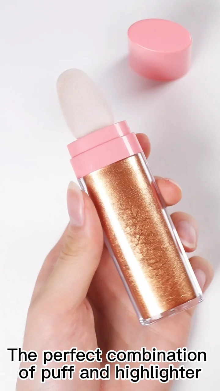 Foundation Highlighter Stick Puff Highlight Powder Glitter Loose Powder ...