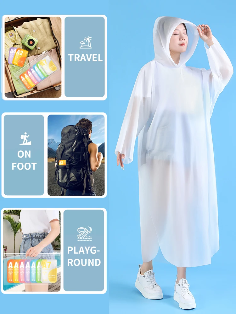 Disposable Raincoats - Portable and Waterproof Protection