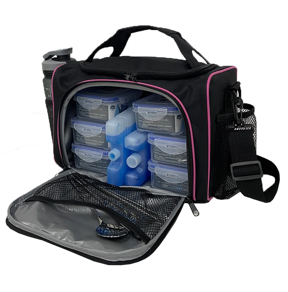 Bpa-free 6 Containers Custom Reusable Insulated Gym Fitness Meal Prep ...